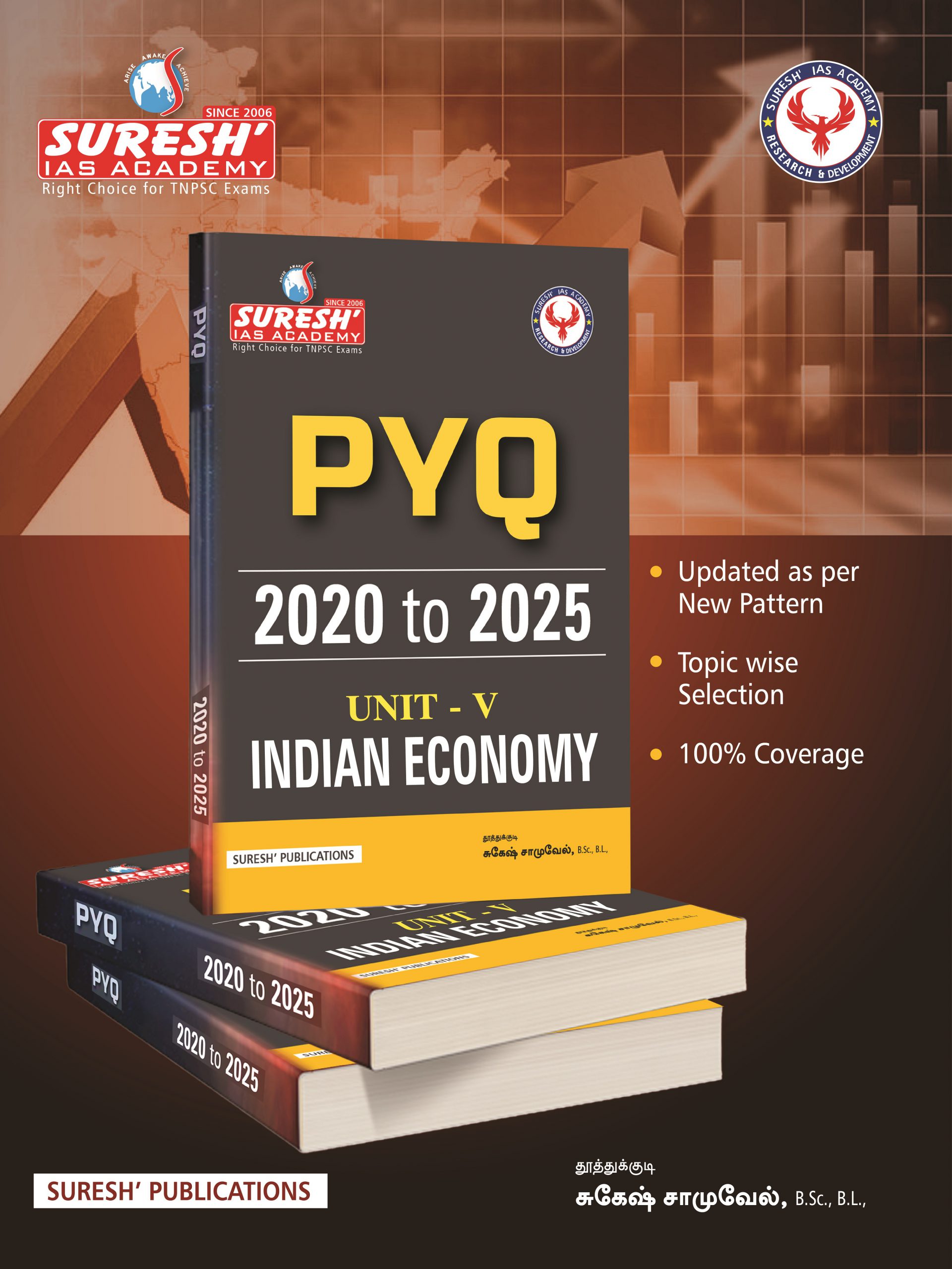 TNPSC ECONOMY PYQ (2020-2025) Tamil & English – Suresh IAS Academy Books